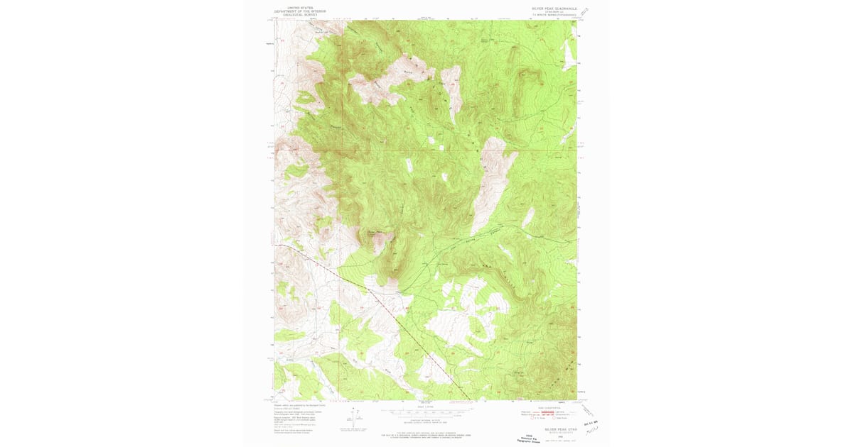 1950 Map of Silver Peak, Iron County, UT — High-Res | Pastmaps