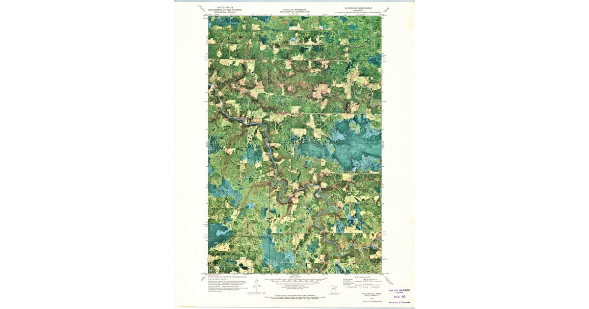 1970 Map of Silverdale, St. Louis County, MN — High-Res | Pastmaps
