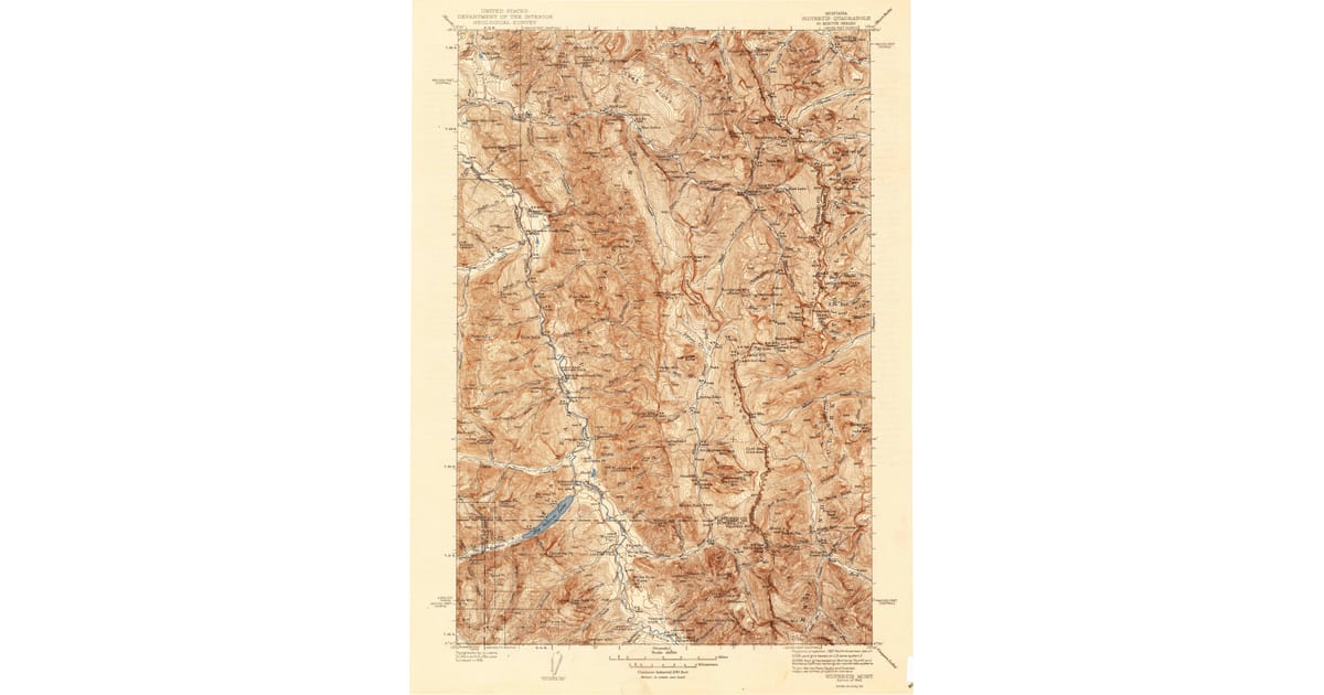 1942 Map of Silvertip, Flathead County, MT — High-Res | Pastmaps
