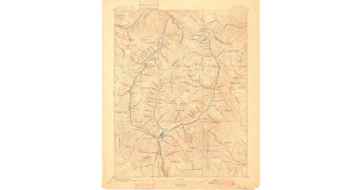 Old Maps of Ouray County, CO | Pastmaps
