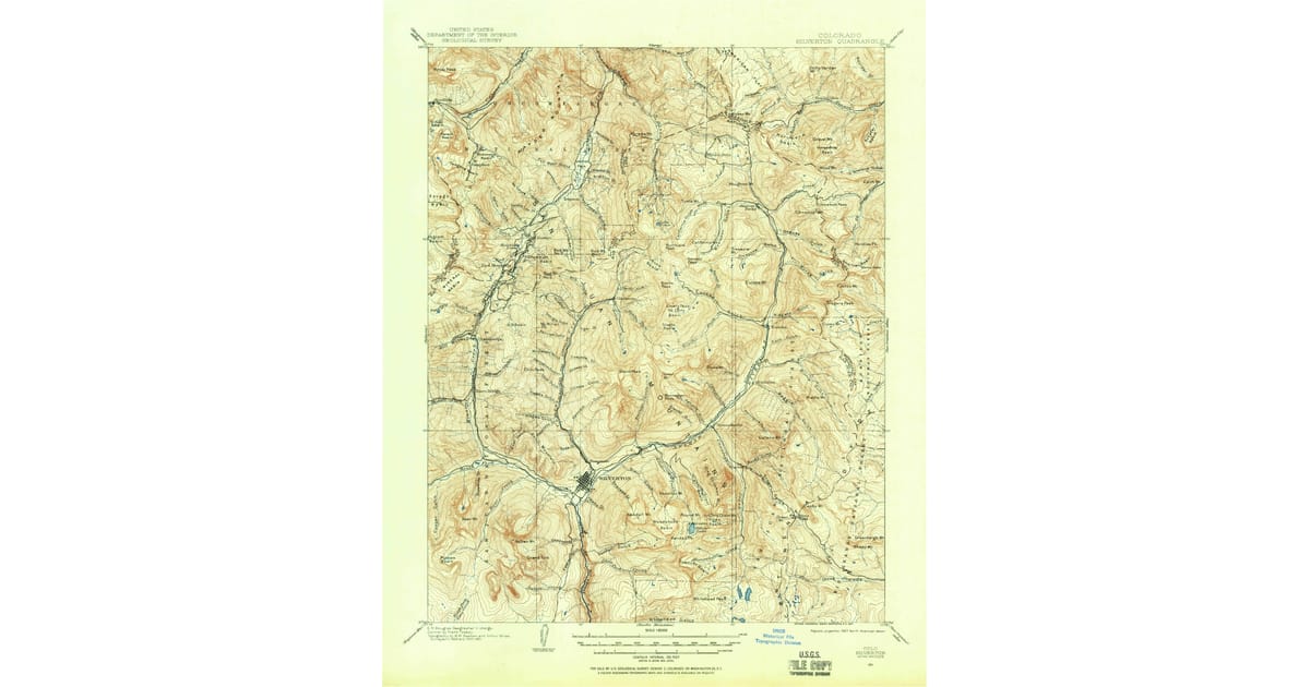 1901 Map of Silverton, CO — High-Res | Pastmaps