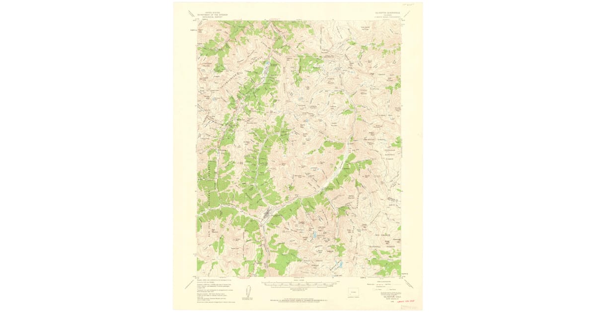 1955 Map of Silverton, CO — High-Res | Pastmaps