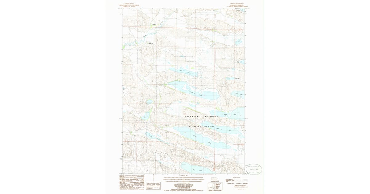 1985 Map of Simeon, Cherry County, NE — High-Res | Pastmaps