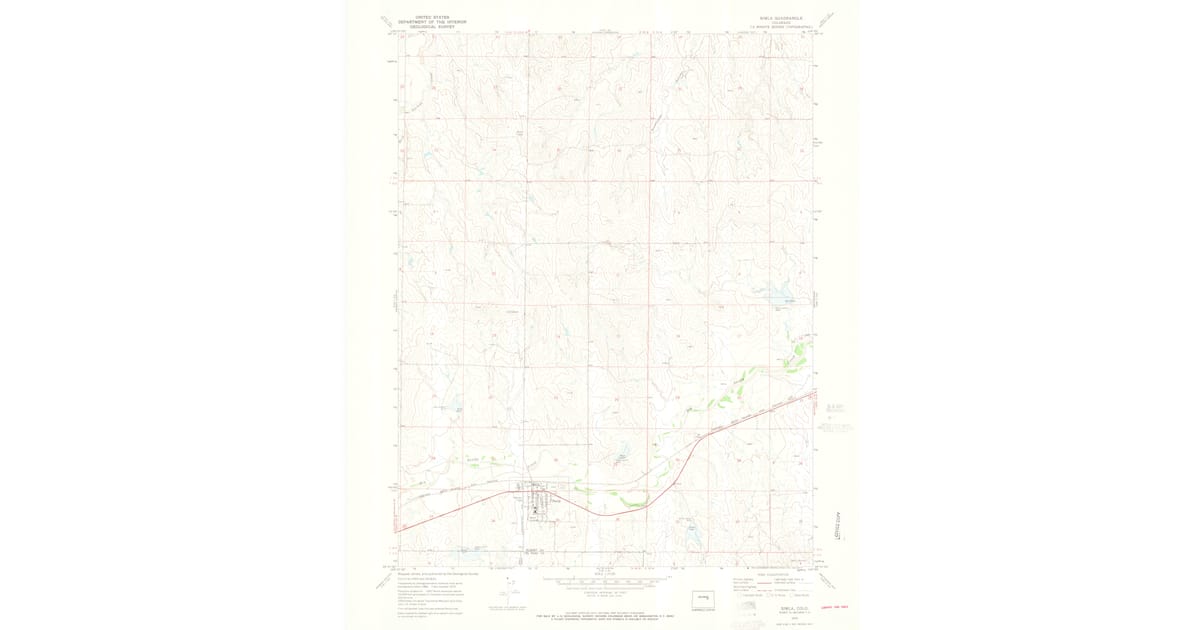 1970 Map of Simla, CO — High-Res | Pastmaps