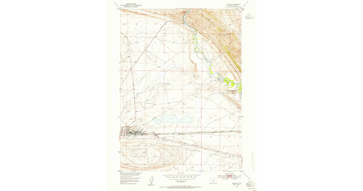 Old Maps of Sinclair, WY | Pastmaps