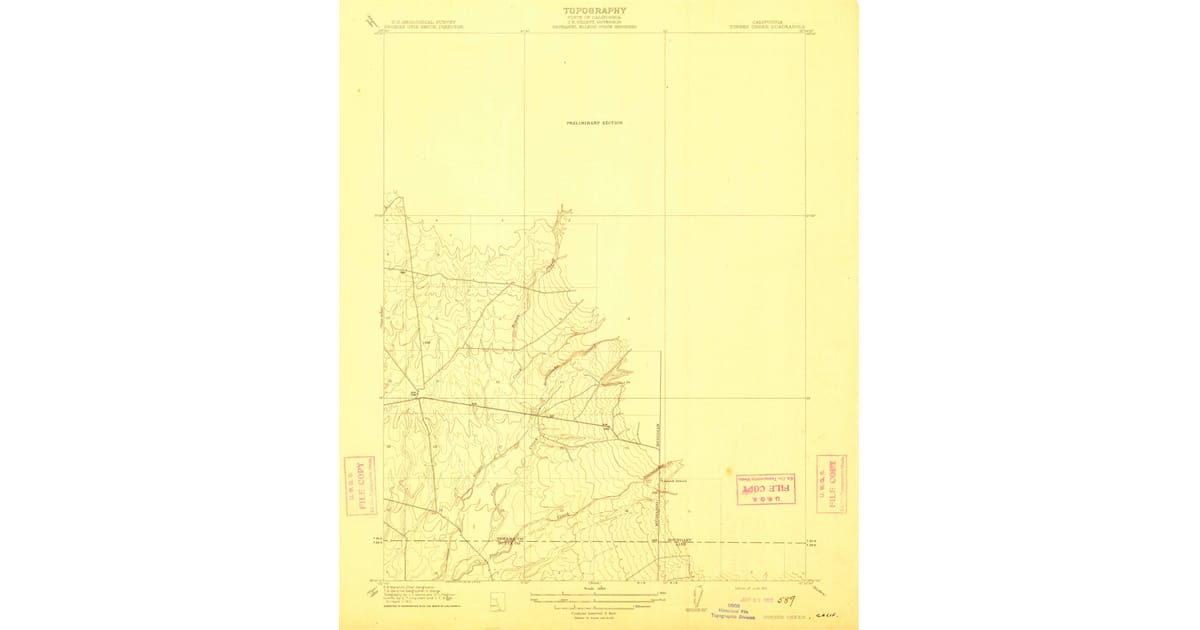 1912 Map of Singer Creek, Tehama County, CA — High-Res | Pastmaps