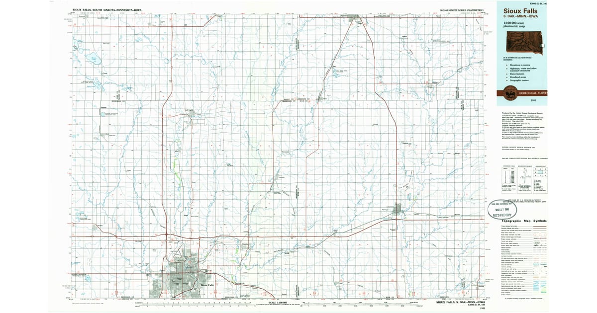 1980s Maps of Baltic, SD | Pastmaps