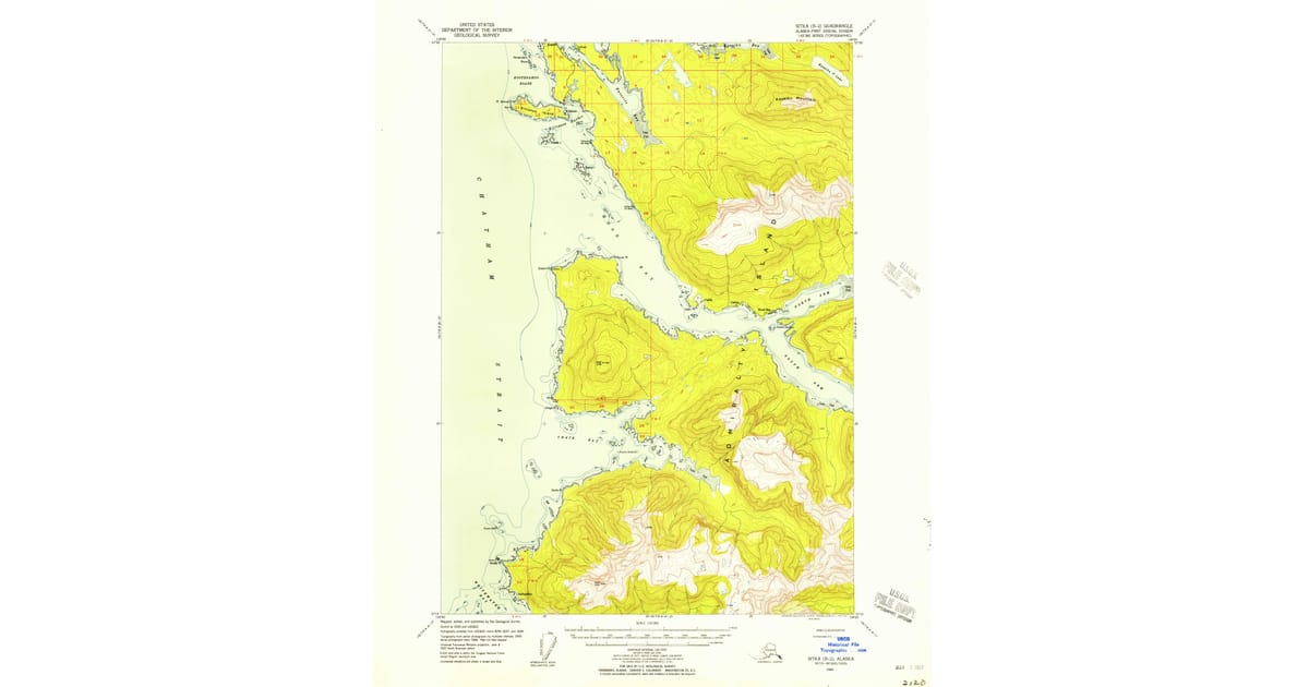 1948 Map of Sitka B-2, Hoonah-Angoon Borough, AK — High-Res | Pastmaps