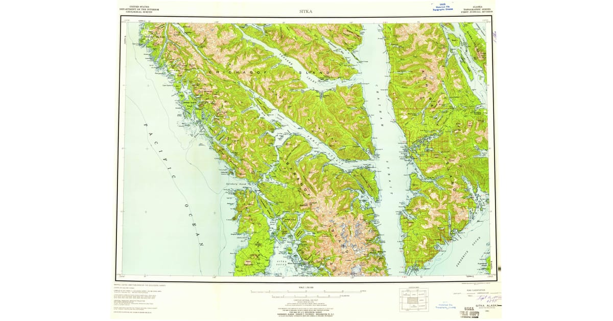1950s Maps of Sitka, AK | Pastmaps