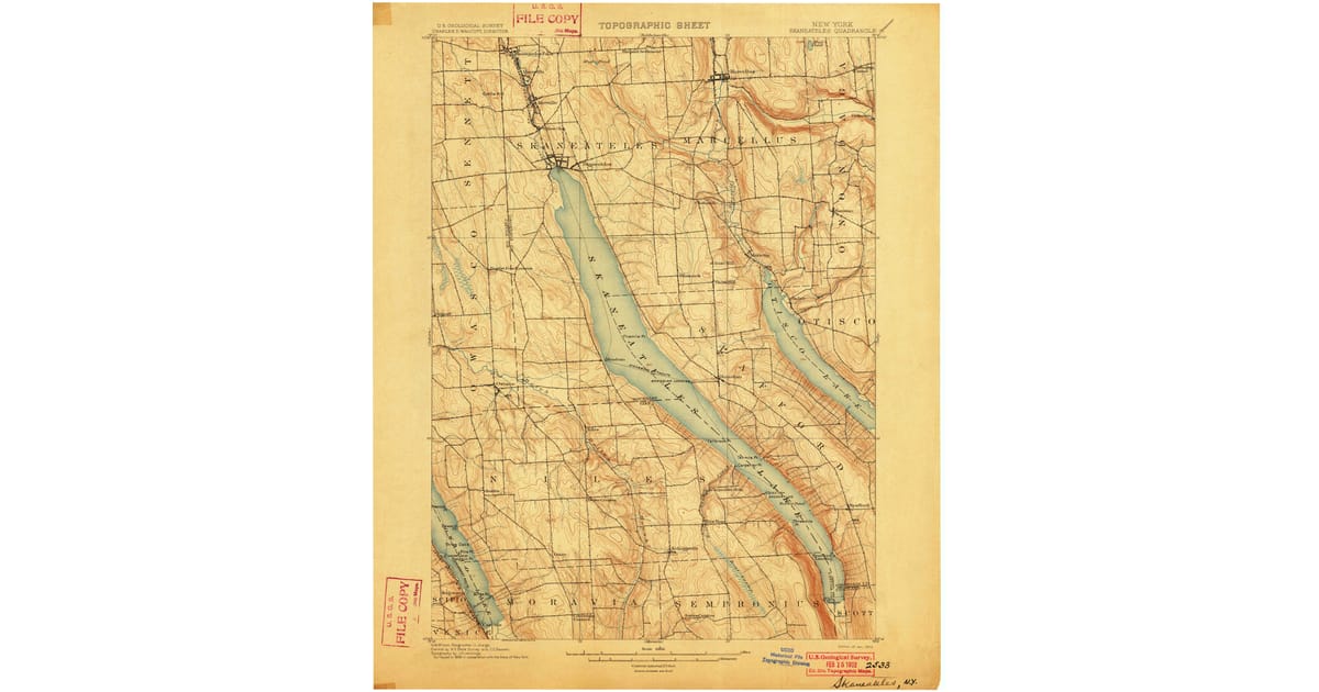 1900s (20th Century) Maps of Williams Grove, Otisco | Pastmaps