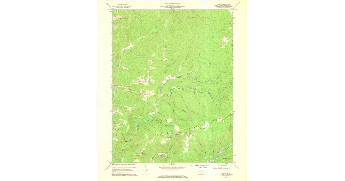 1967 Map of Skelt, Webster County, WV — High-Res | Pastmaps