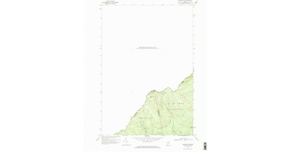 1970 Map of Skinner NE, Somerset County, ME — High-Res | Pastmaps