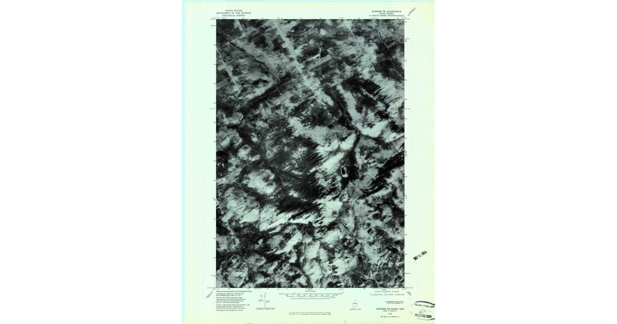 1978 Map of Skinner NE, Somerset County, ME — High-Res | Pastmaps