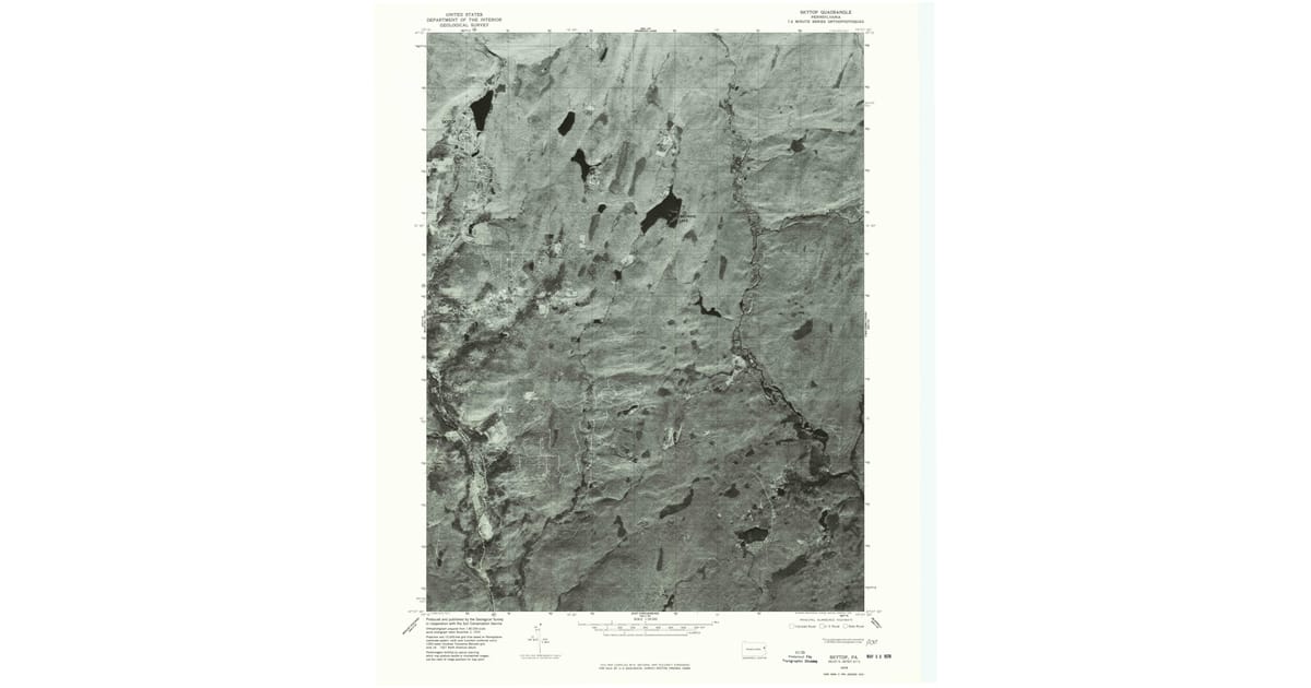 1976 Map of Skytop, Monroe County, PA — High-Res | Pastmaps