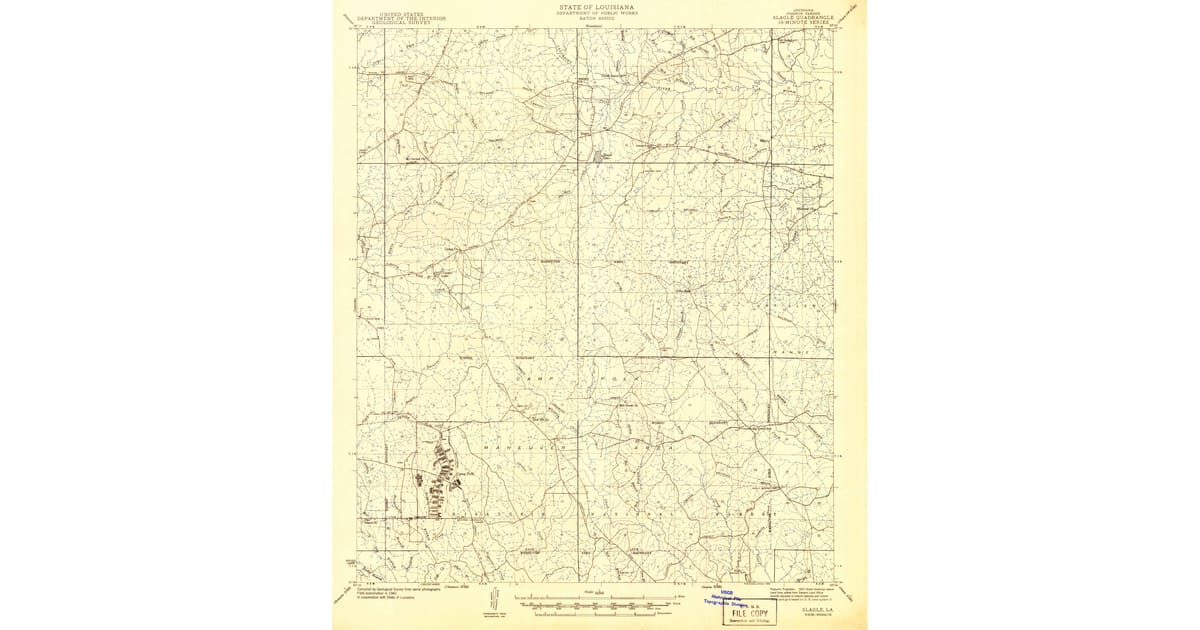 Old Maps of Fort Johnson South, LA | Pastmaps