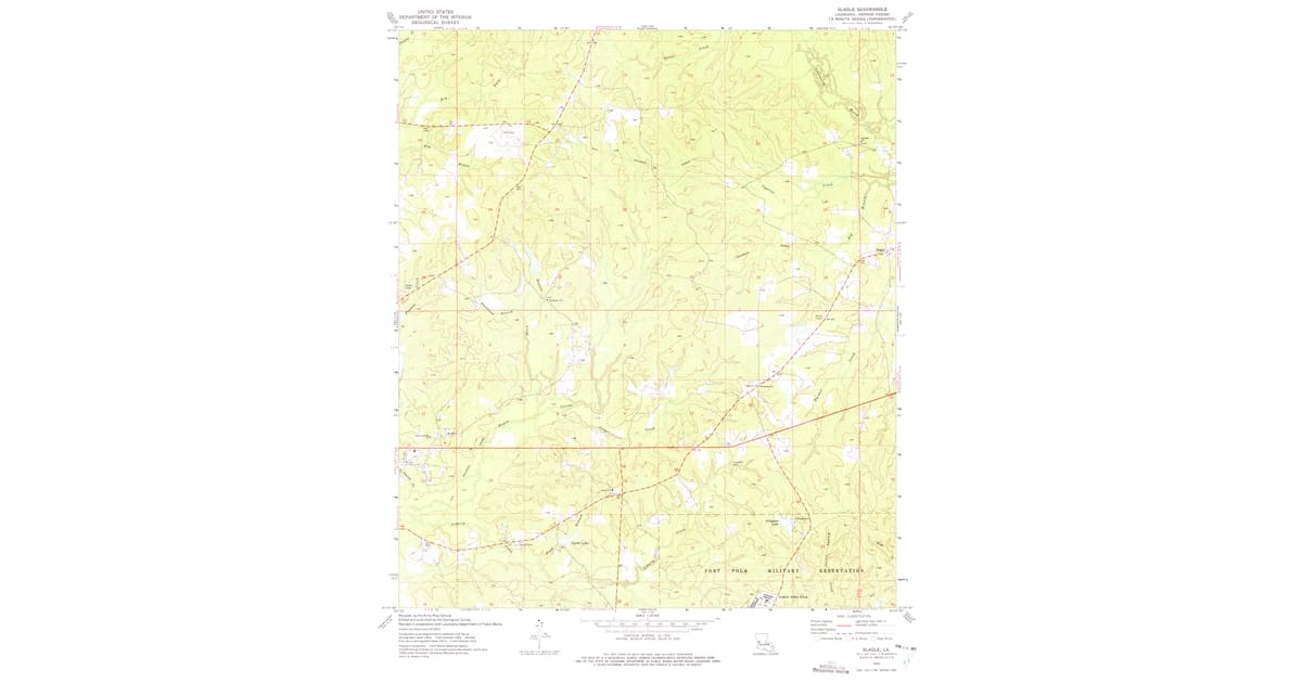 1970s Maps of Vernon Parish, LA | Pastmaps