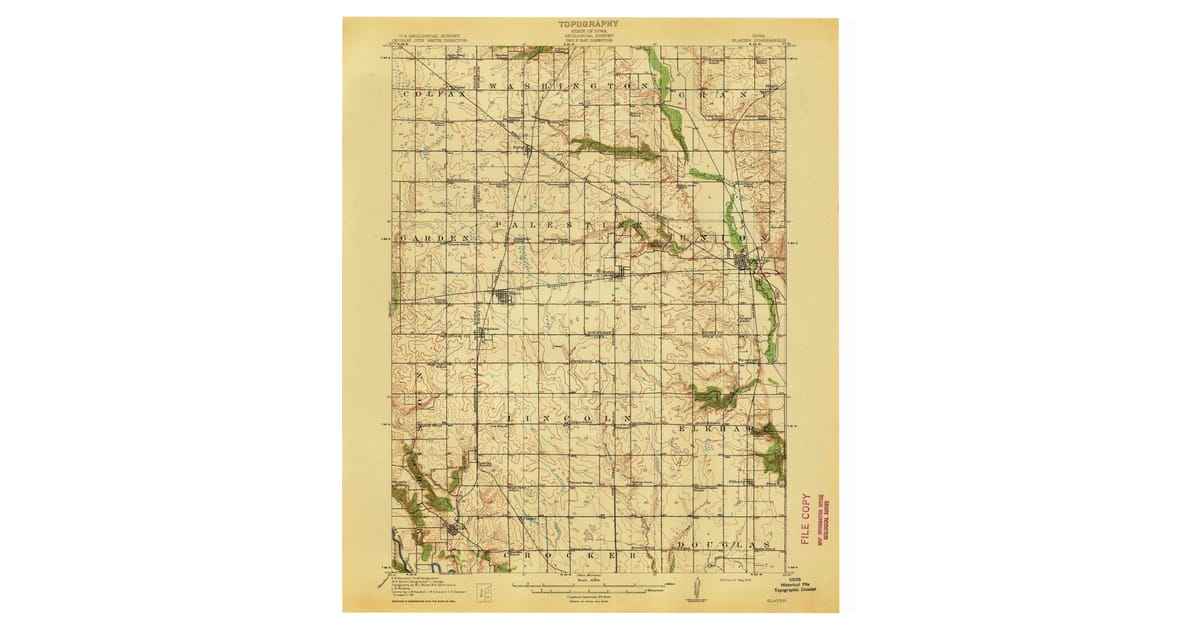 1913 Map of Slater, IA — High-Res | Pastmaps