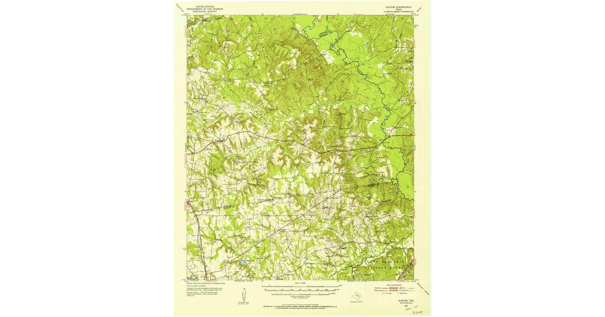 Old Maps of Slocum, TX | Pastmaps