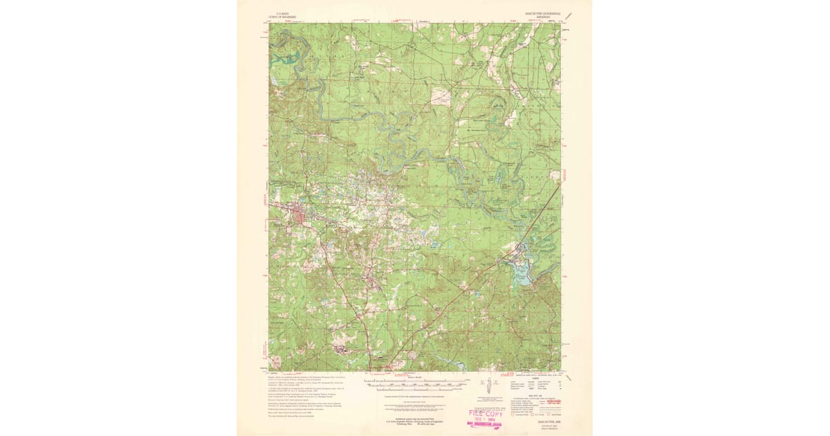 1964 Map of Smackover, AR — High-Res | Pastmaps