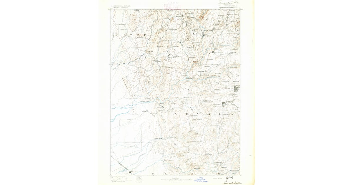 1891 Map of Smartsville, CA — High-Res | Pastmaps