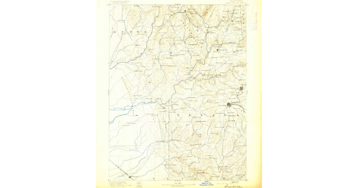 1892 Map of Smartsville, CA — High-Res | Pastmaps