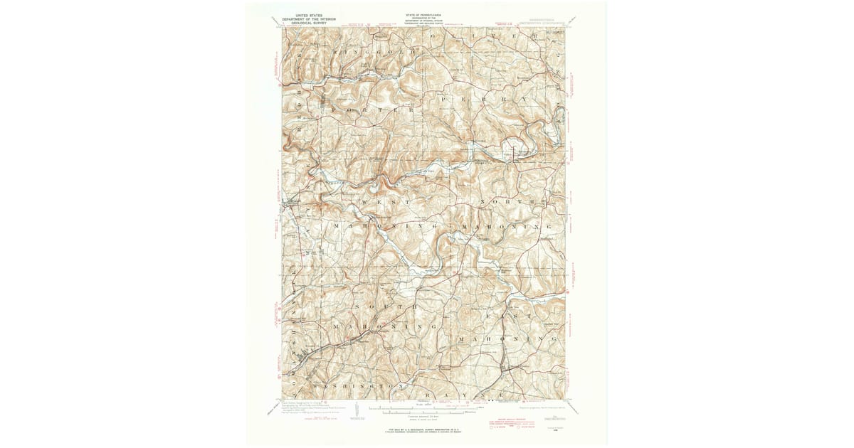 1938 Map of Smicksburg, PA — High-Res | Pastmaps