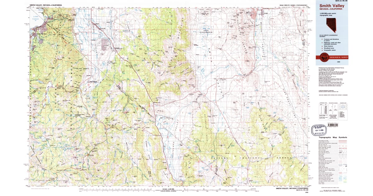 1980s Maps of El Dorado County, CA | Pastmaps