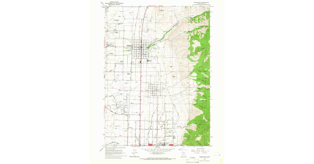 1964 Map of Smithfield, UT — High-Res | Pastmaps