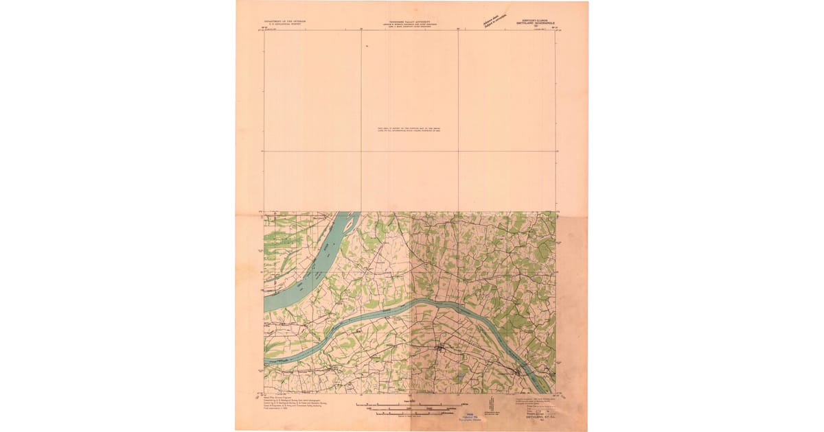 1936 Map of Smithland, KY — High-Res | Pastmaps