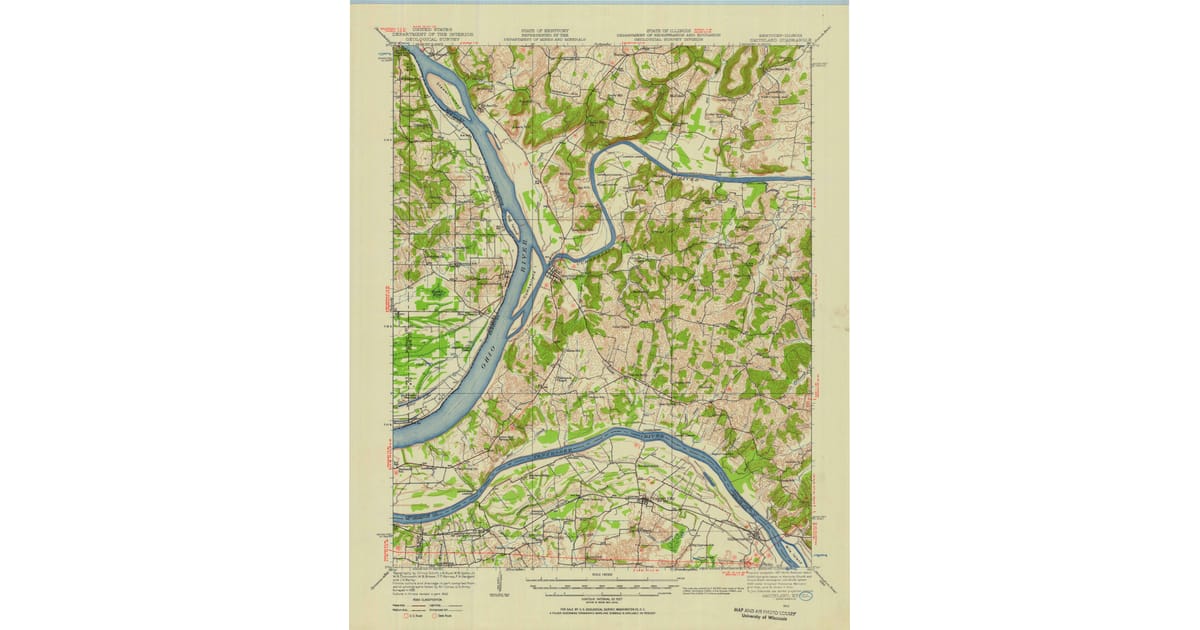 1942 Map of Smithland, KY — High-Res | Pastmaps