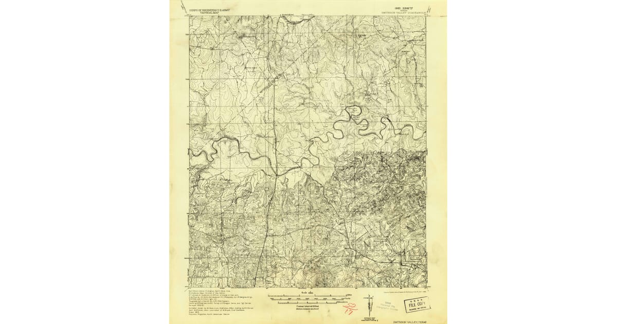 1940 Map of Smithson Valley, Comal County, TX — High-Res | Pastmaps