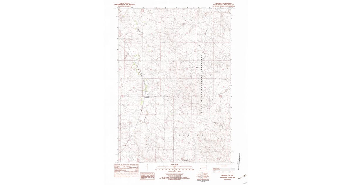 1982 Map of Smithwick, SD — High-Res | Pastmaps