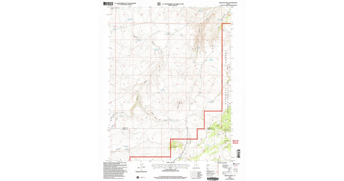 2002 Map of Smooth Knoll, Wayne County, UT — High-Res | Pastmaps