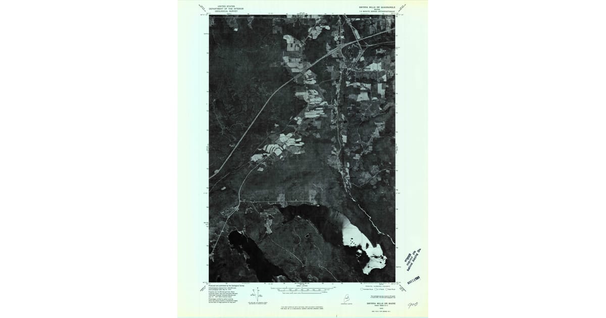 1975 Map of Smyrna Mills SW, Aroostook County, ME — High-Res | Pastmaps