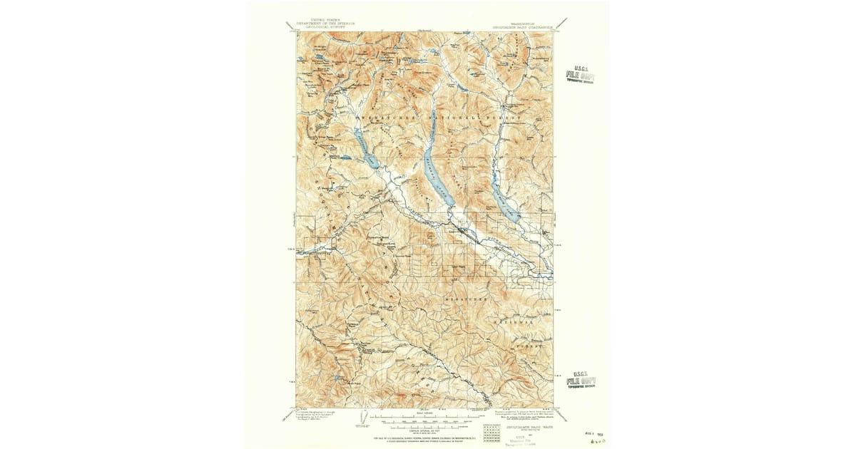 Old Maps of Ronald, WA for Hiking & Exploration | Pastmaps