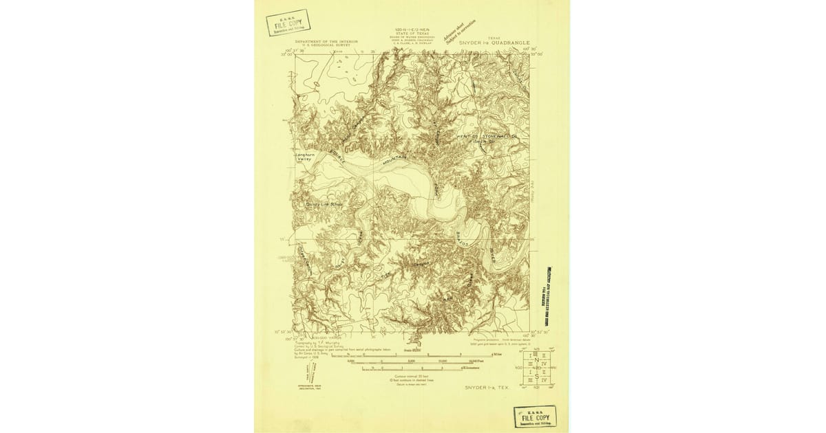 Old Maps of Kent County, TX | Pastmaps