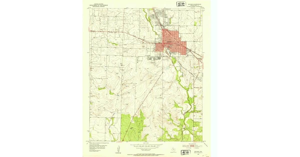 Old Maps of Snyder, TX | Pastmaps
