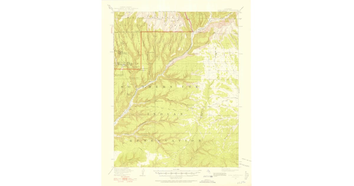 1912 Map of Soda Canyon, Montezuma County, CO — High-Res | Pastmaps