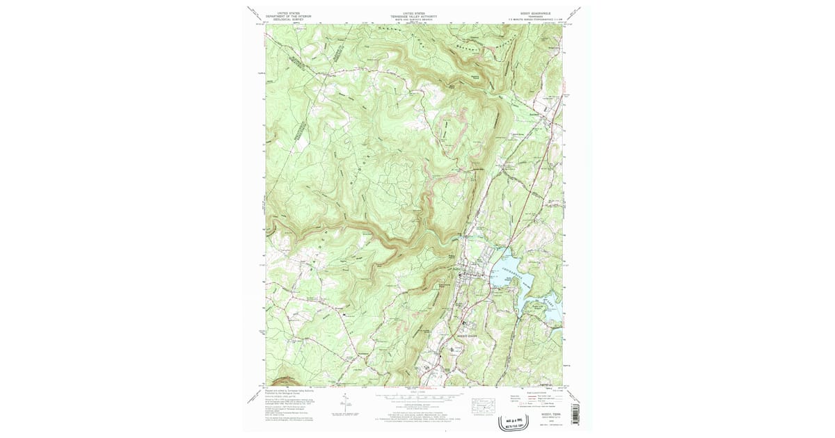1972 Map of Soddy, Hamilton County, TN — High-Res | Pastmaps