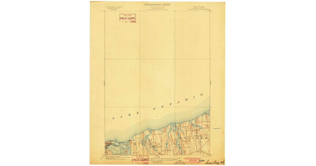 1902 Map of Sodus Bay, Wayne County, NY — High-Res | Pastmaps