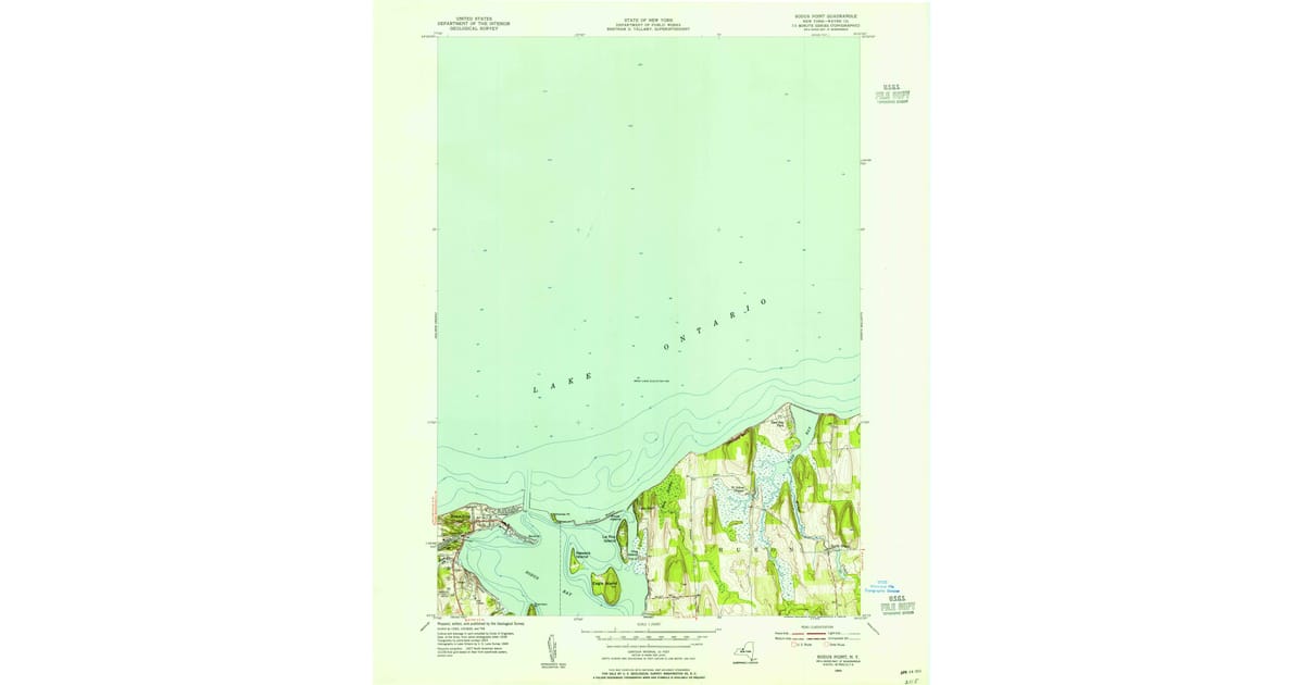 1953 Map of Sodus Point, NY — High-Res | Pastmaps