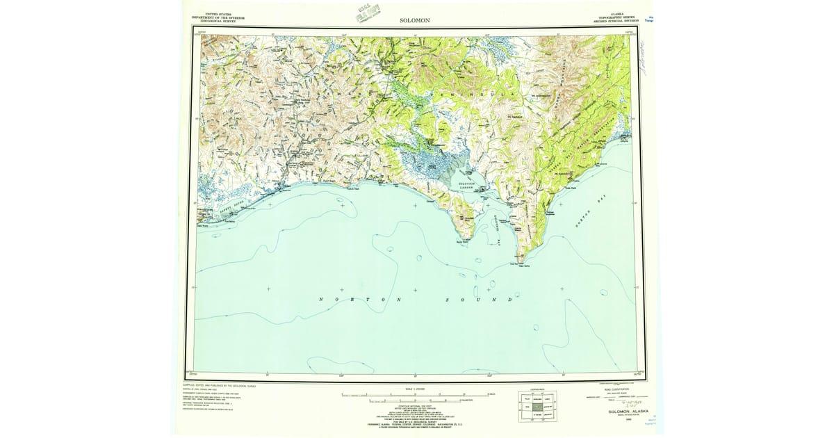Old Historical Maps of Moses Point Fishing Village, AK | Pastmaps