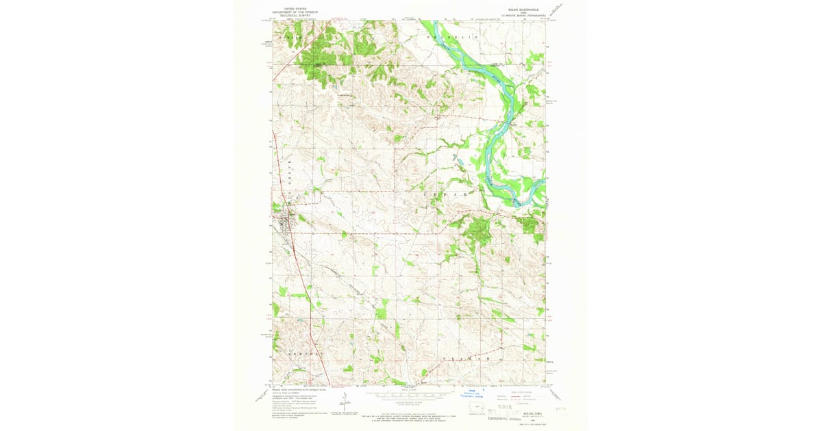 1965 Map of Solon, IA — High-Res | Pastmaps