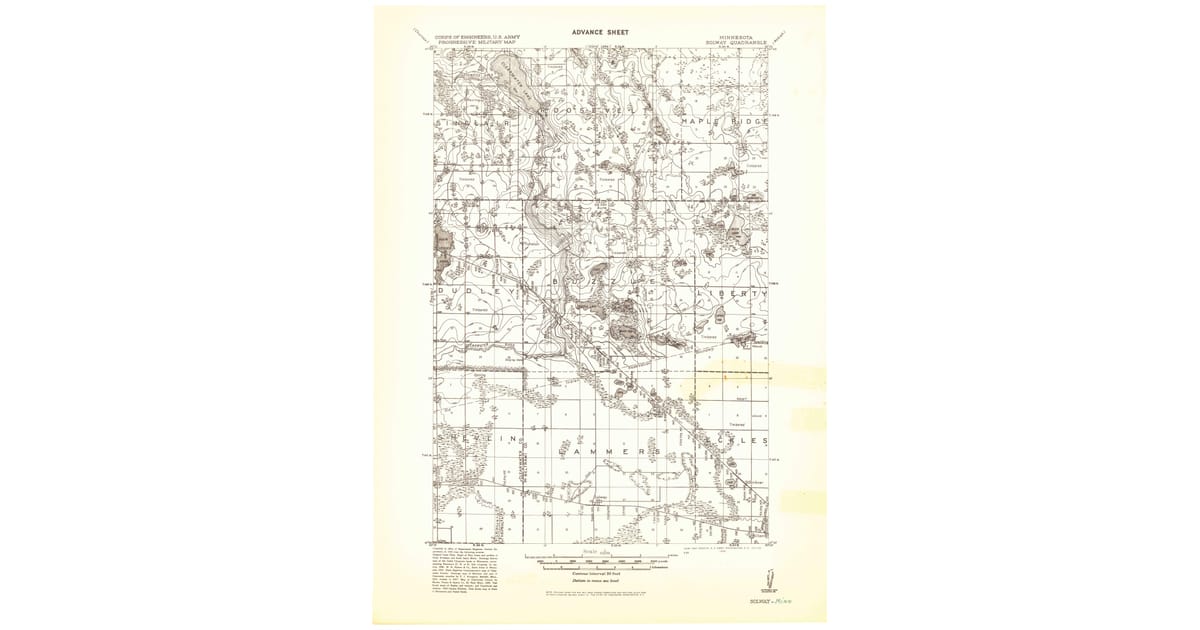 1943 Map of Solway, MN — High-Res | Pastmaps