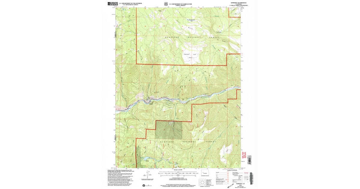 2001 Map of Somerset, CO — High-Res | Pastmaps