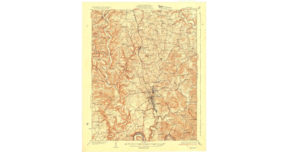 1900s (20th Century) Maps of Ferguson, KY | Pastmaps