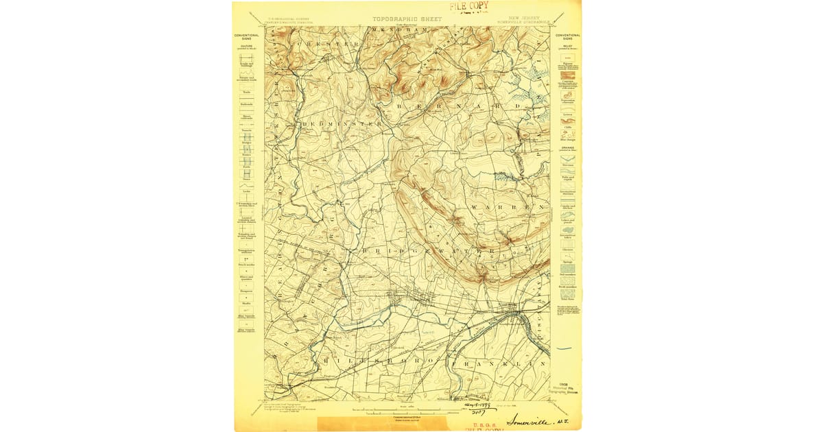 1898 Map of Somerville, NJ — High-Res | Pastmaps