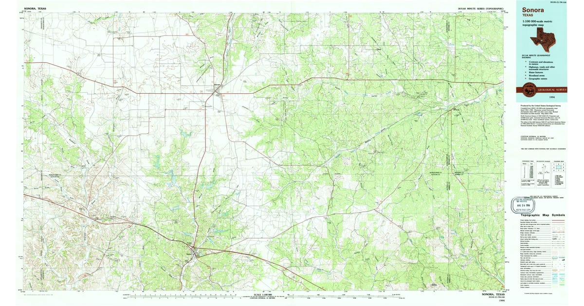 1990s Maps of Menard County, TX | Pastmaps