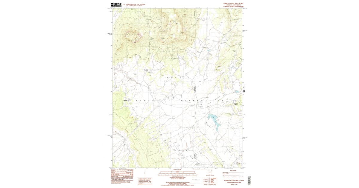 1980s Maps of Milkwater, Fort Defiance Agency | Pastmaps