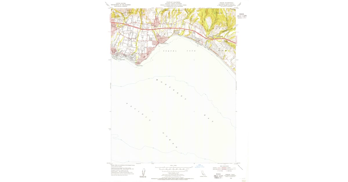 1954 Map of Soquel, CA — High-Res | Pastmaps